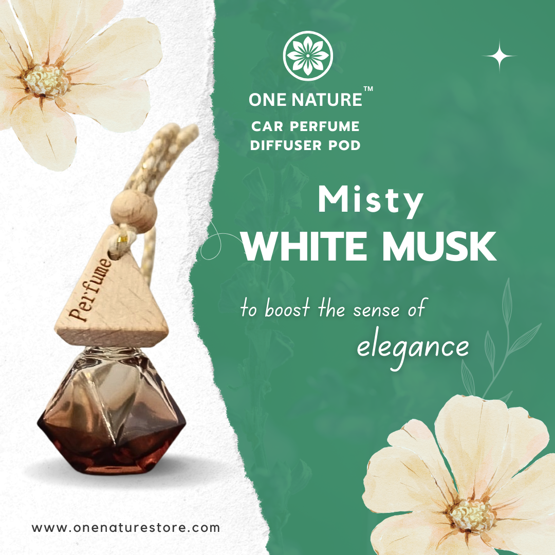 Misty White Musk | Car Perfume Diffuser Pod – One Nature Store